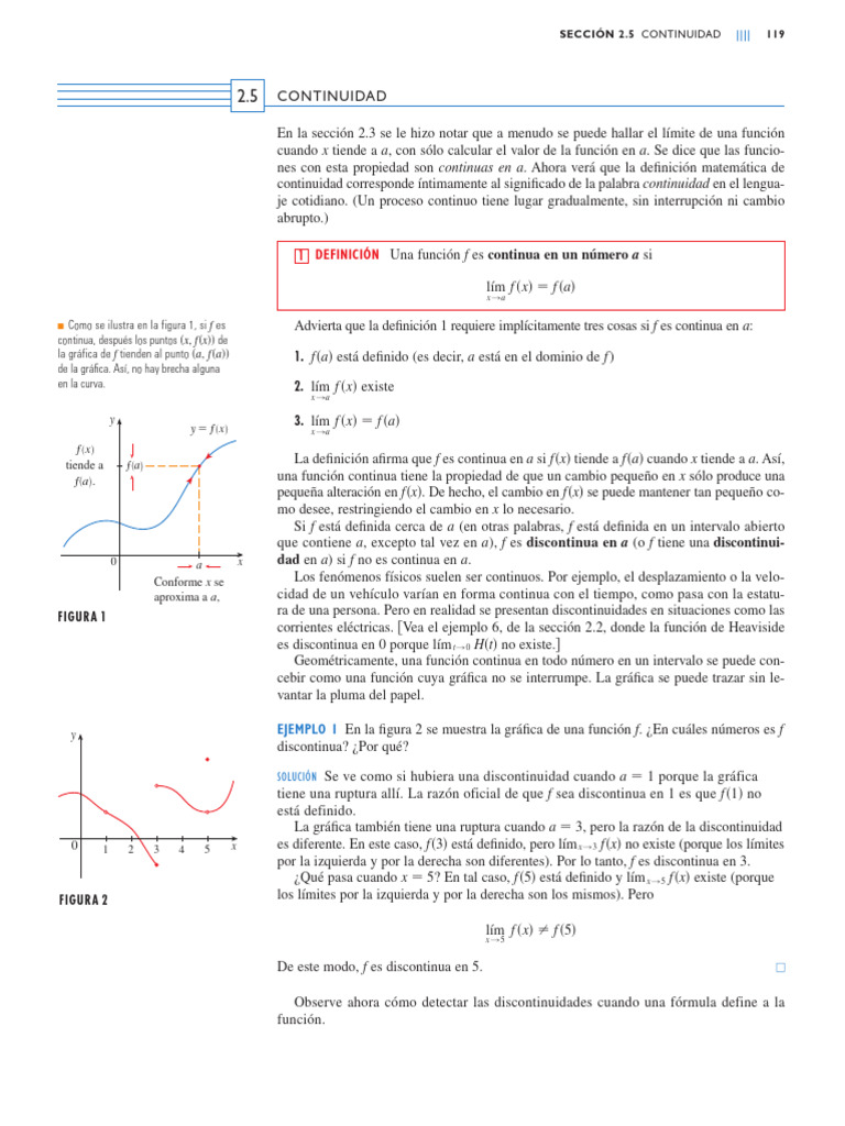 Continuidad | PDF | Función continua | Función (Matemáticas)