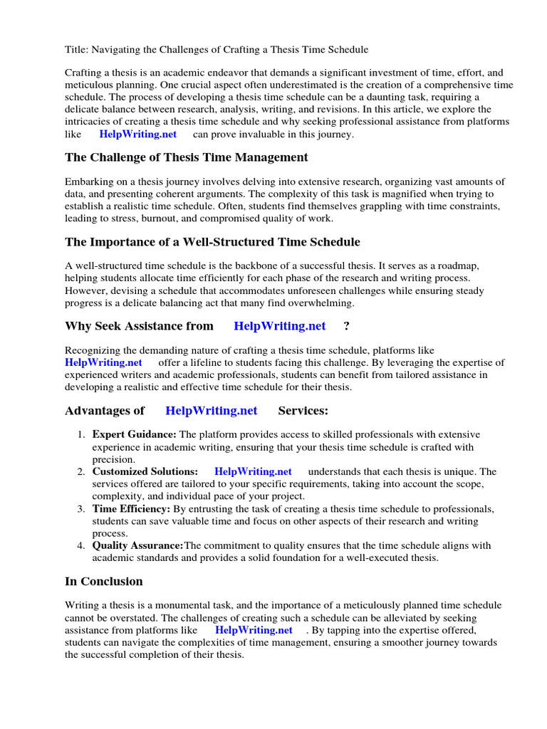 Thesis Time Schedule | PDF | Thesis | Cyberwarfare