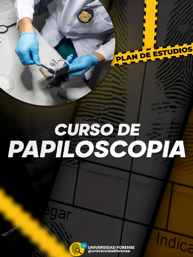 Papiloscopia Forense - Plan de Estudios | PDF