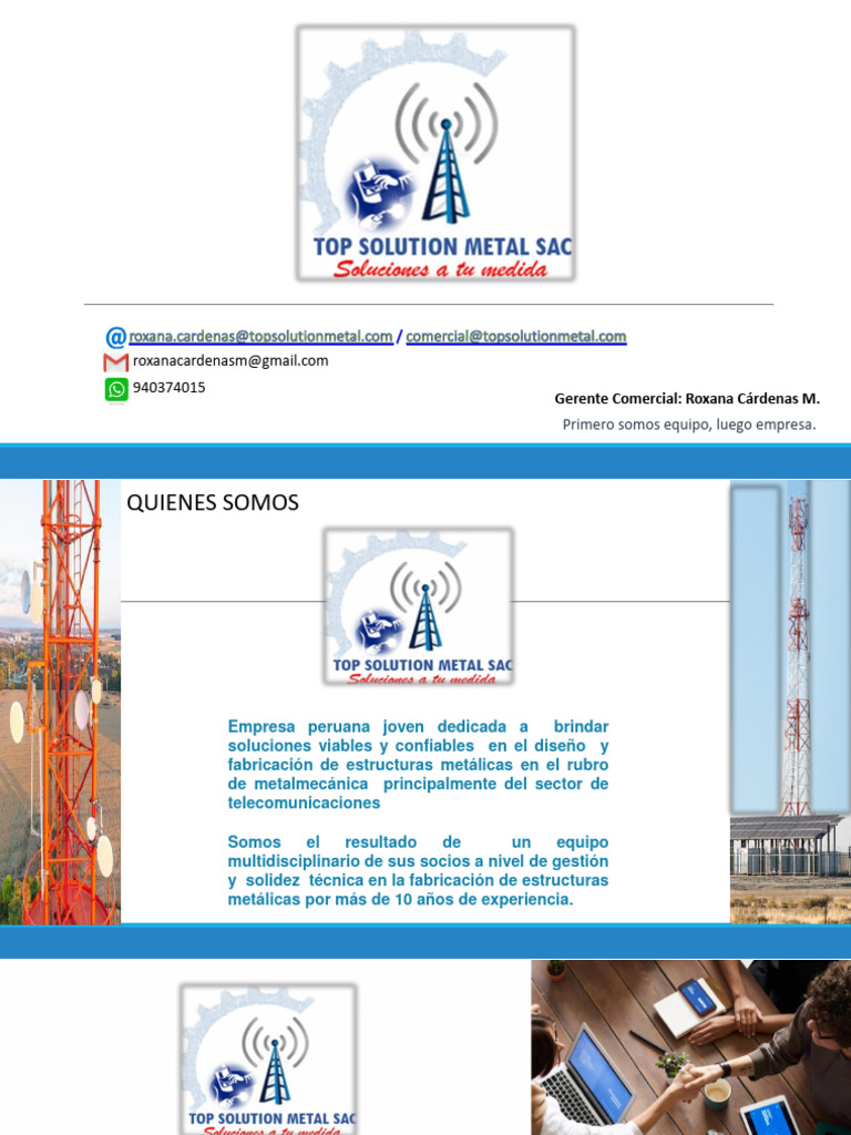 Presentación Top Solution Metal SAC-2 | PDF | Informática | Ingeniería