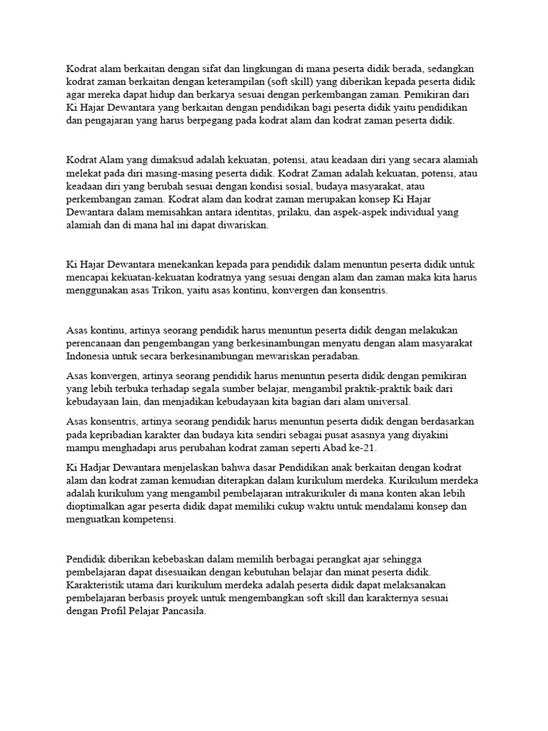 Kodrat Alam Kodrat Zaman | PDF | Karier & Perkembangan