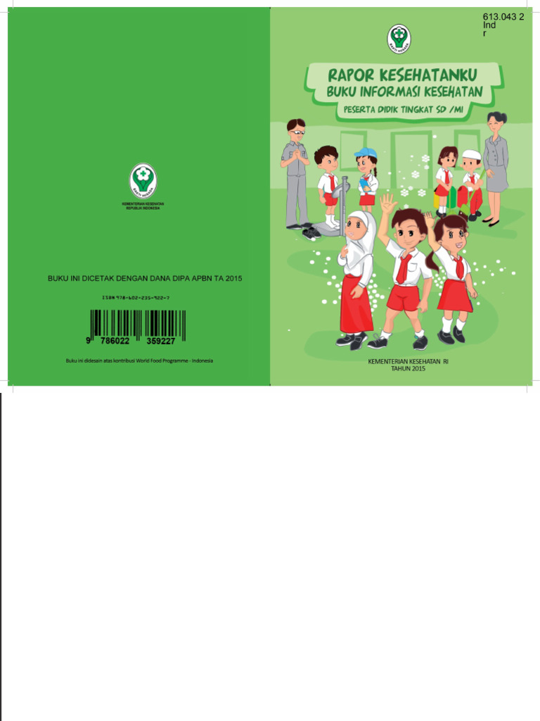Cover Buku Rapor Kesehatanku Seri Informasi SD 1 | PDF