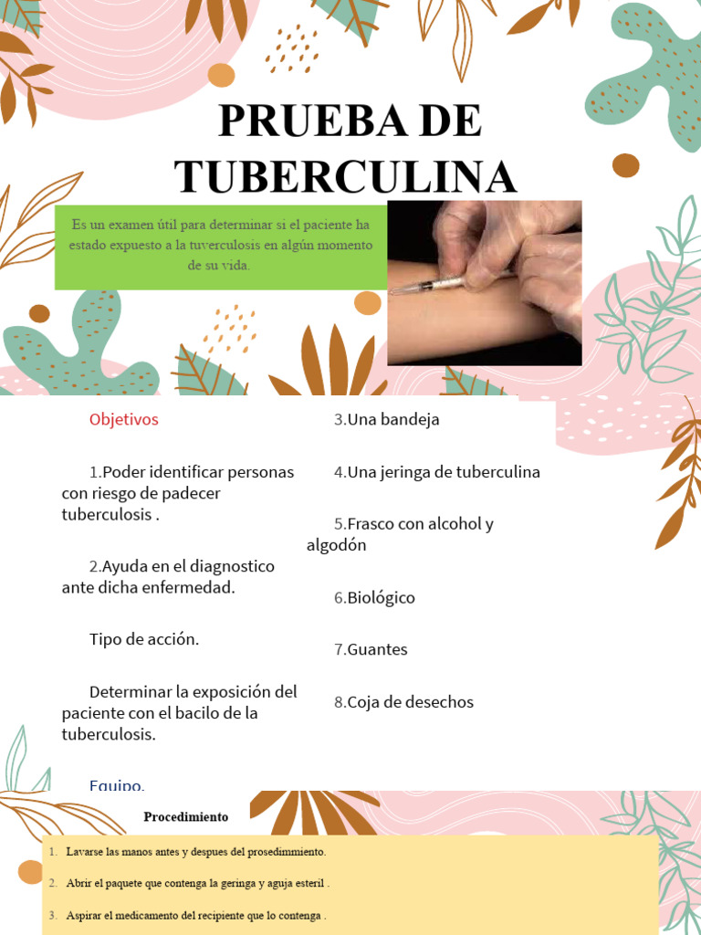 Prueba de Tuberculina | PDF | Tuberculosis | Salud pública