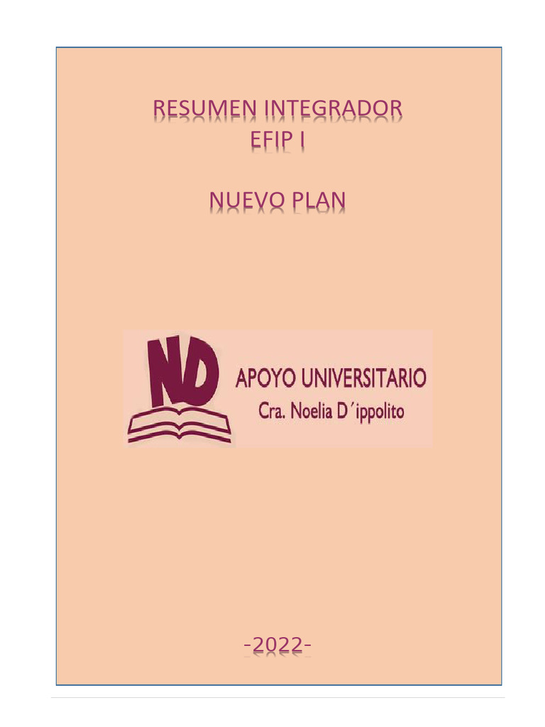 Resumen Integral de Efip de Las Tres Materias PDF | PDF | Contabilidad ...