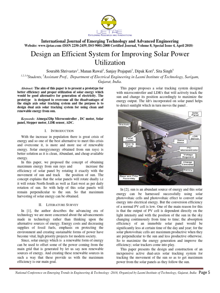 Ijetae Ncetet 2018 03 | PDF | Photovoltaics | Renewable Energy