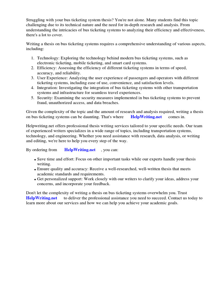 Bus Ticketing System Thesis | PDF | Bus | Databases