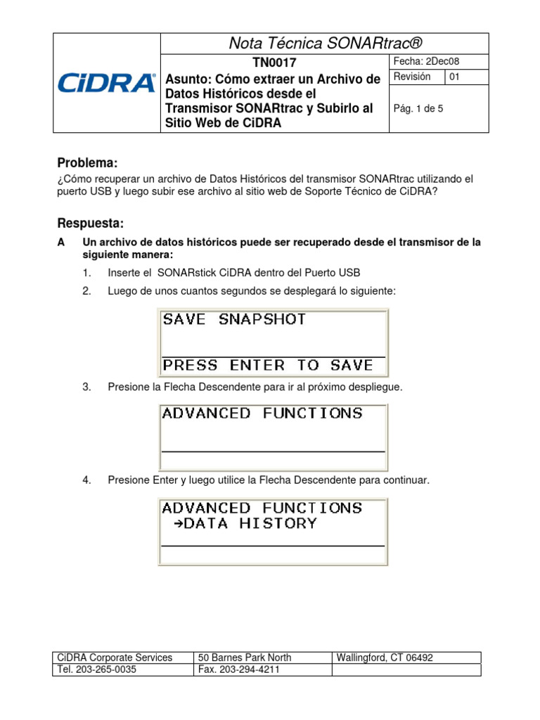 TN0017-SP Como Extraer Un Archivo de Datos Historicos Desde El ...