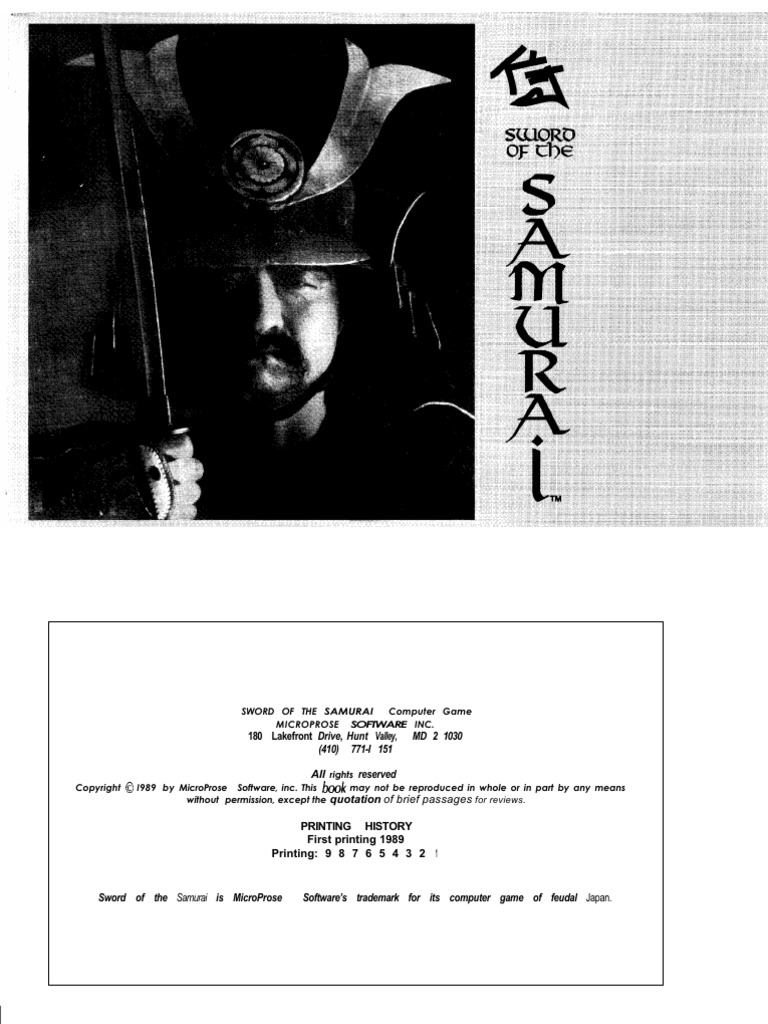 SoS Manual | PDF | Samurai | Duel