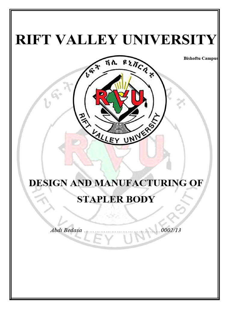 Stapler Body Design Guide | PDF | Sheet Metal | Crafts