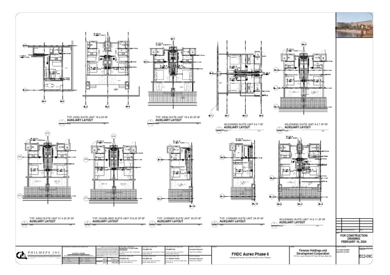 Ec2-09c Typ - Hotel Units Blowup Aux - Layout | PDF | Real Estate