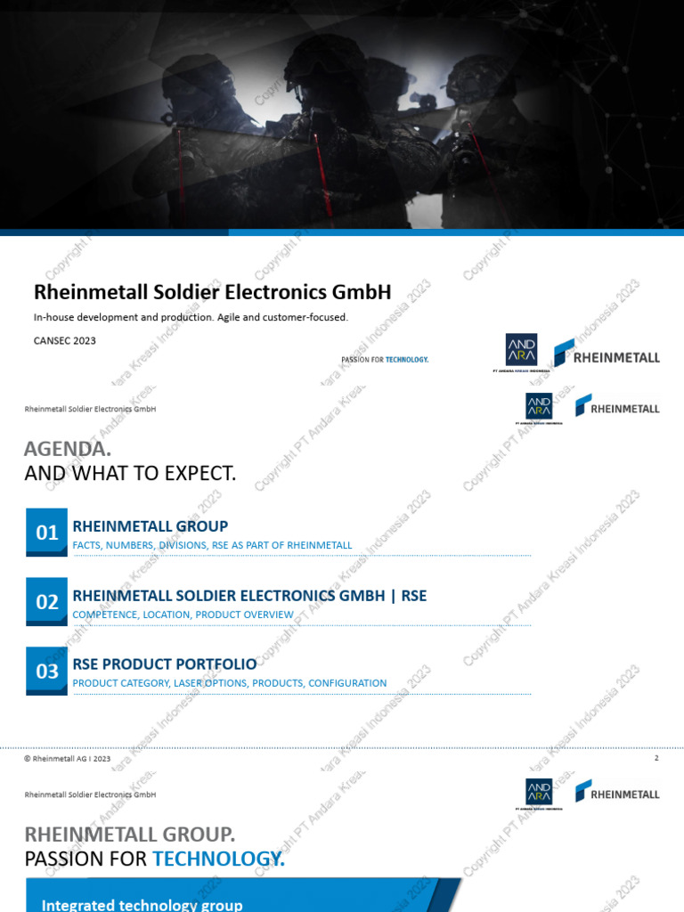 Rheinmetall Soldier Electronics 2023 - Watermark | PDF | Infrared | Laser