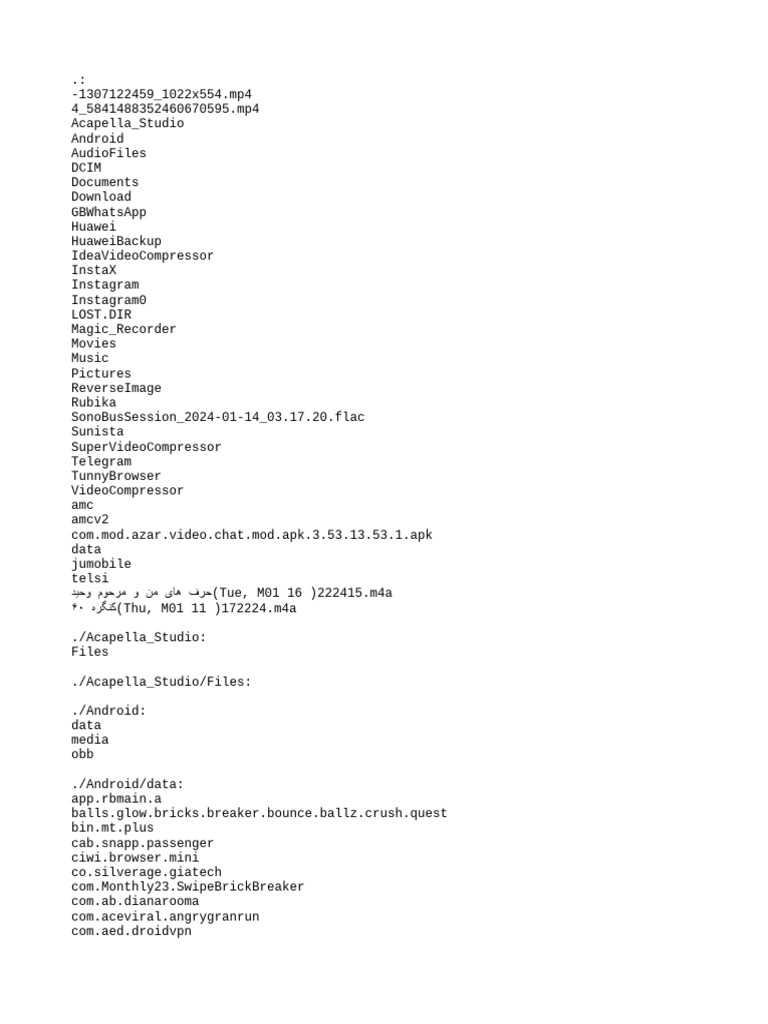 Internal File List | PDF | Cache (Computing) | Android (Robot)