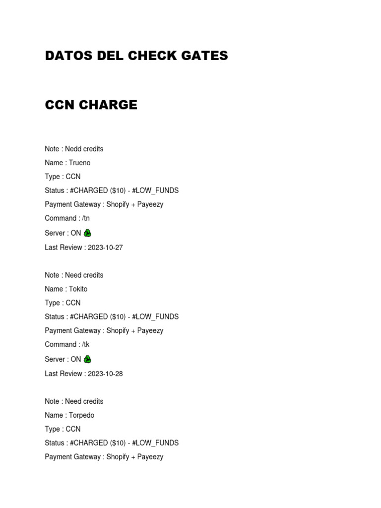 Datos Del Check Gates | PDF | Banking | Financial Services