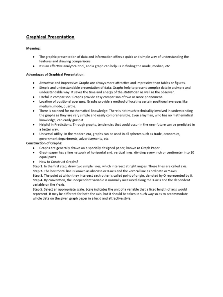 Graphical Presentation | PDF | Histogram | Cartesian Coordinate System