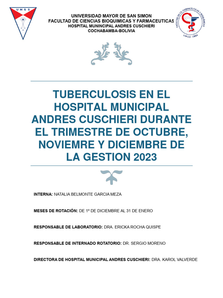 Tuberculosis en Hospital Cuschieri 2023 | PDF | Tuberculosis ...