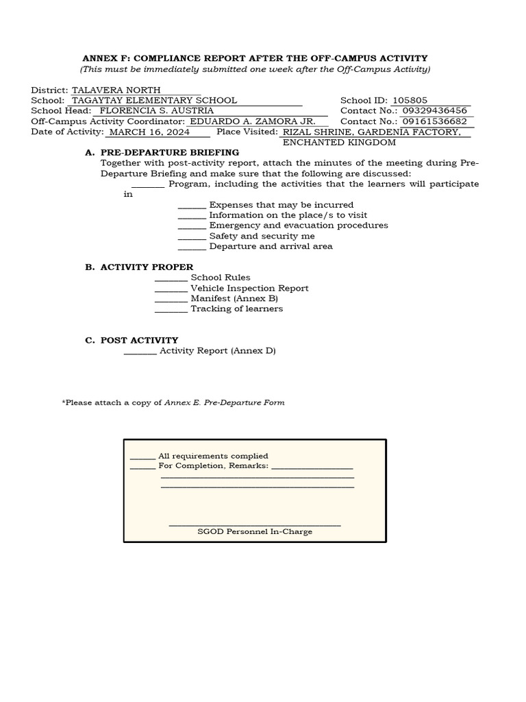 ANNEX-F.-Compliance-Report-After-the-Off-Campus-Activity | PDF