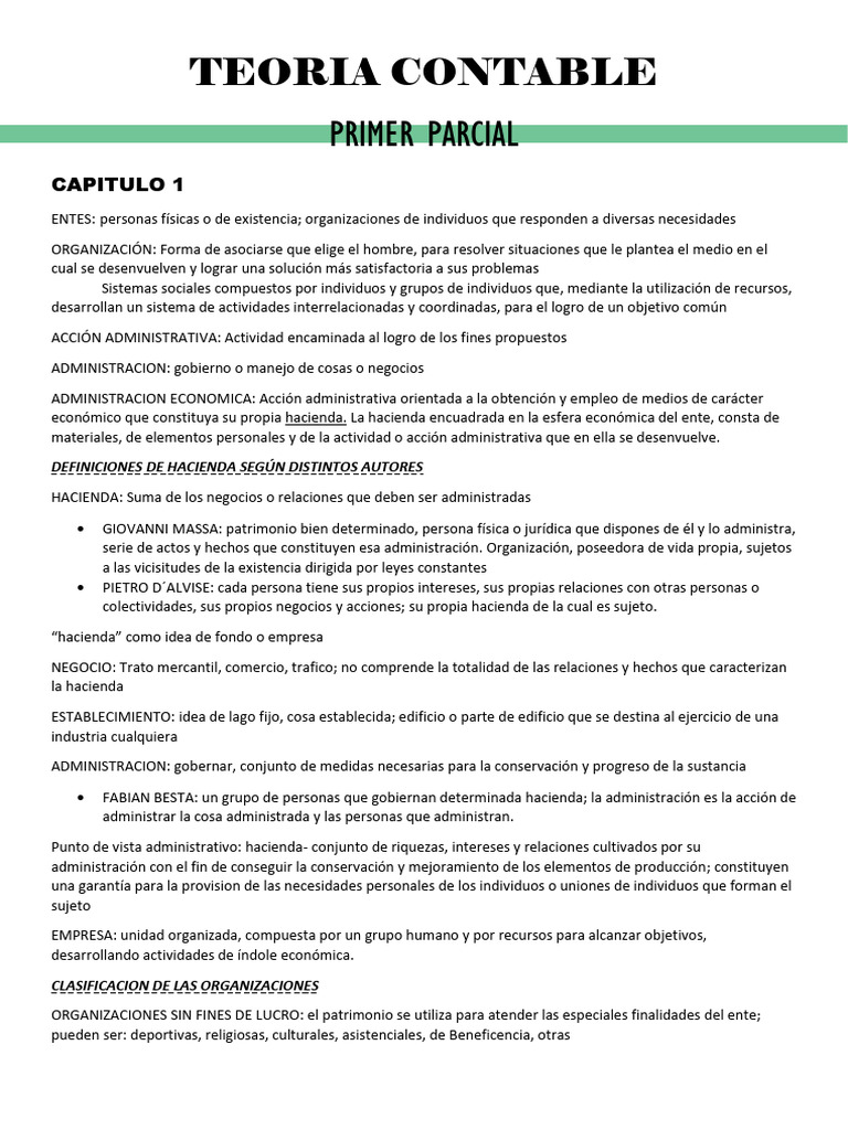 Teoria Contable | PDF | Contabilidad | Estado de resultados