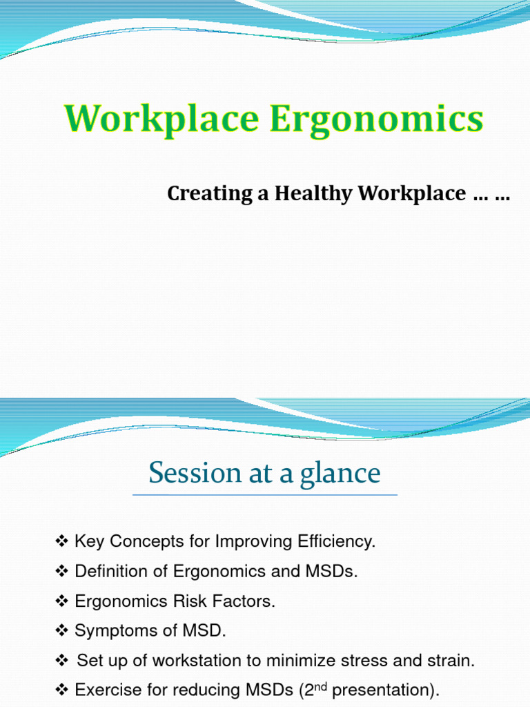 Workplace Ergonomics | PDF