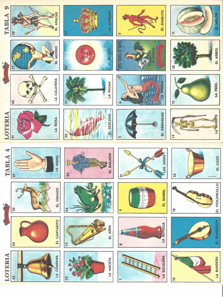 Loteria Mexican Bingo | PDF