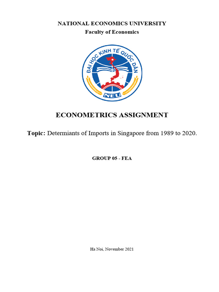 Example Econometrics | PDF | Econometrics | Methodology
