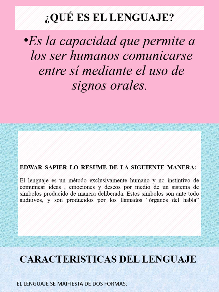 Qué Es El Lenguaje | PDF