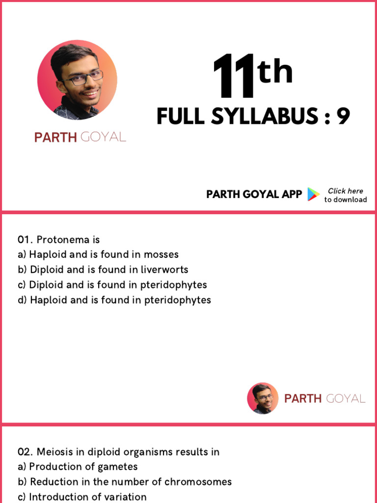 11th Full Syllabus TEST 9 | PDF | Plant Nutrition | Tissue (Biology)