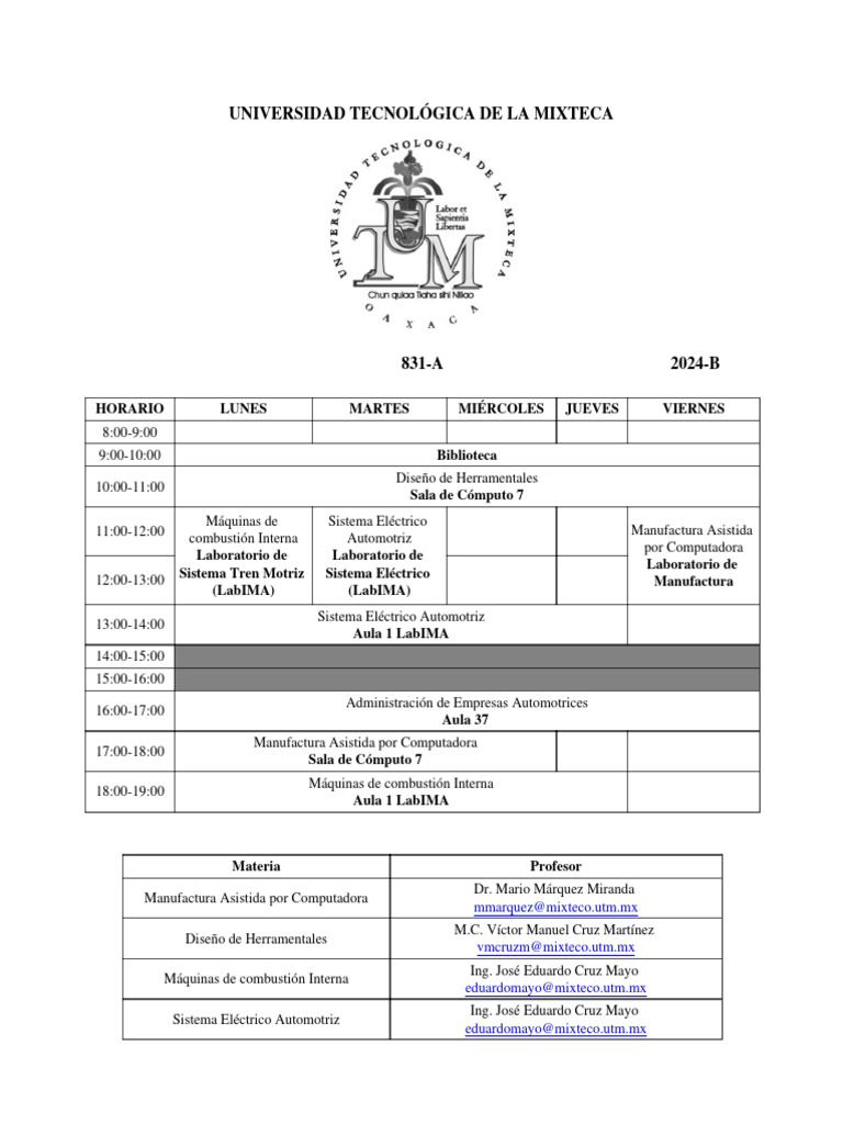 Universidad Tecnológica de La Mixteca: Mmarquez@mixteco - Utm.mx | PDF