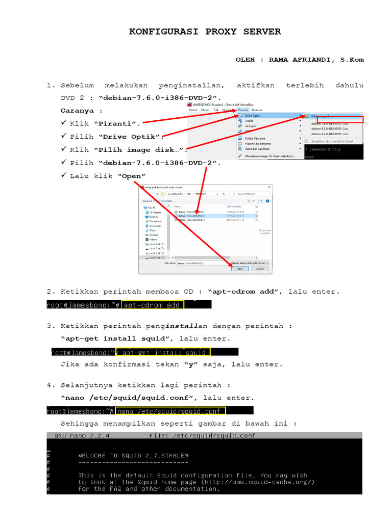 Konfigurasi Proxy Server | PDF | Bisnis | Komputer