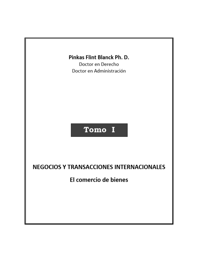 3º Negocios y Transacciones Internacionales Pinkas Flint Blanck Ph.d-1 ...