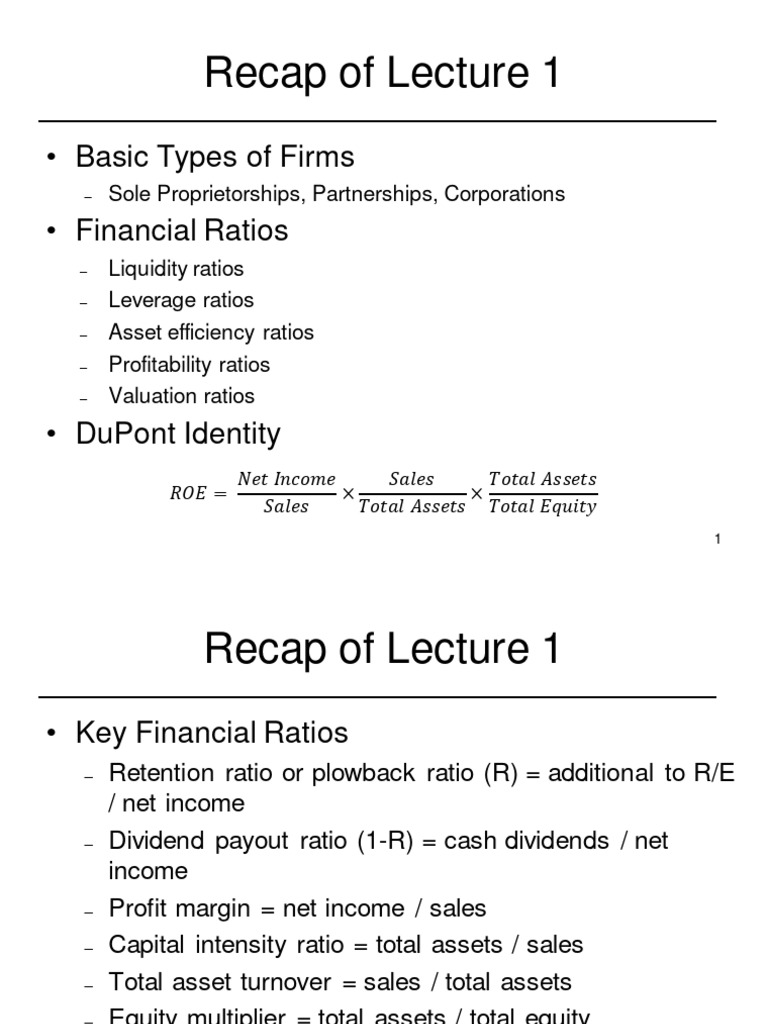 Lecture 2 Financial Planning Post | PDF | Equity (Finance) | Balance Sheet