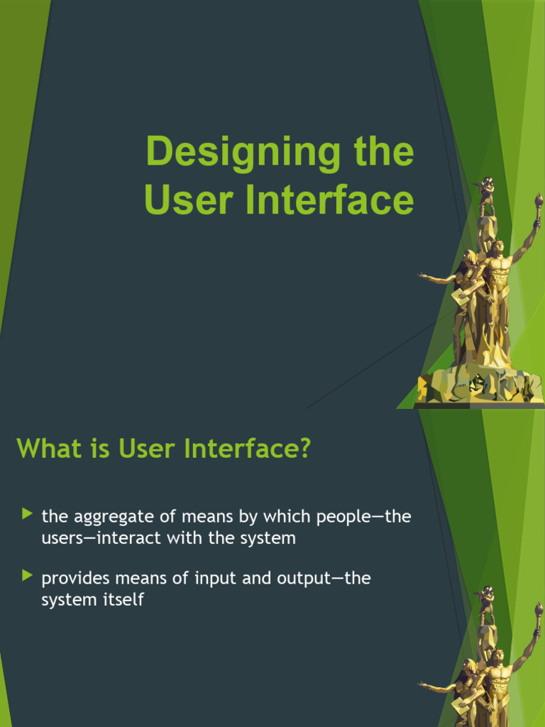 Chapter 7 Designing The User Interface | PDF | Menu (Computing ... Chapter 7 Designing The User Interface | PDF | Menu (Computing ...