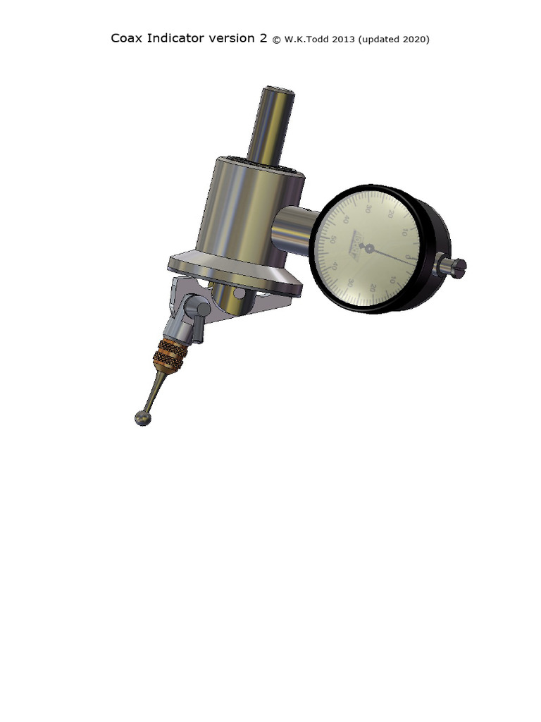 Coax Indicator Version 2 Guide | PDF | Bearing (Mechanical ...