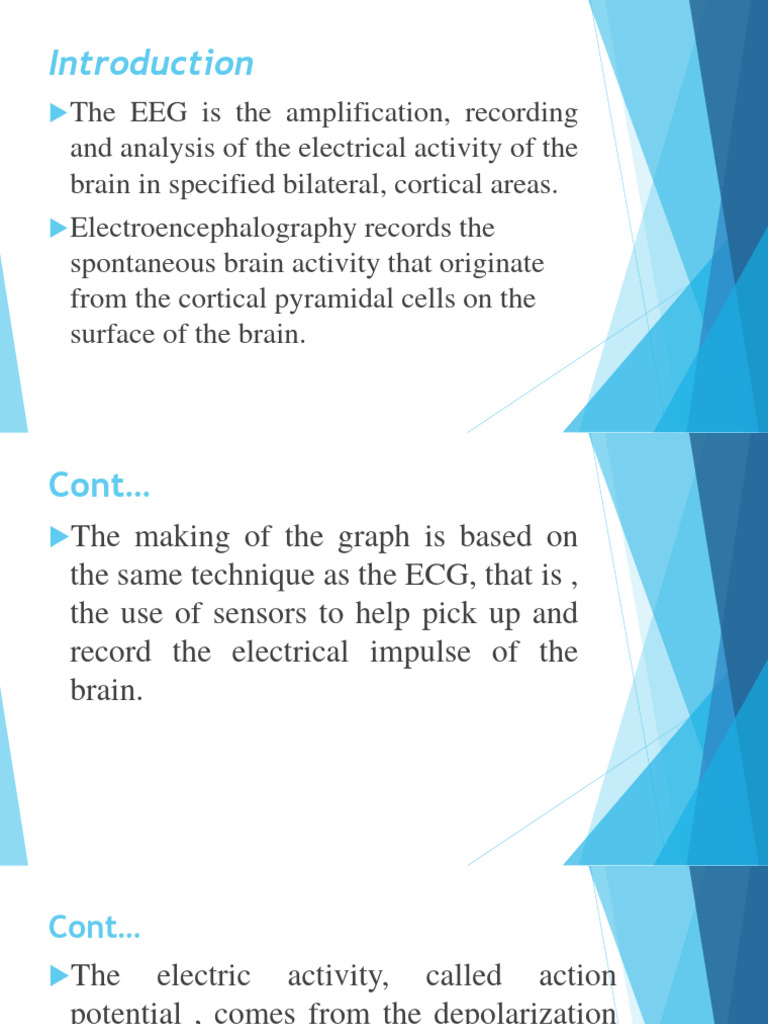 Electroencephalogram ppt | PDF | Electroencephalography | Brain