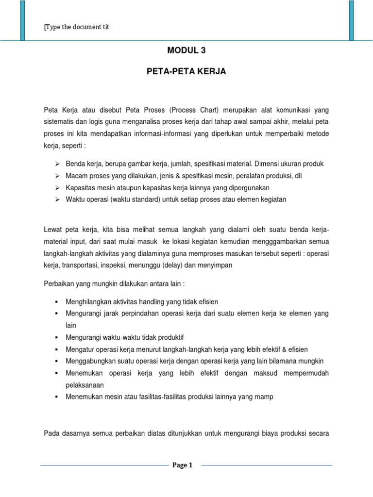 Modul3 Peta Kerja | PDF