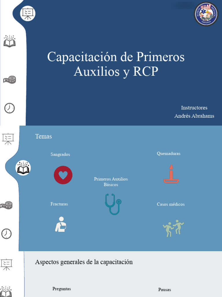 Capacitación de Primeros Auxilios y RCP SMC | Descargar gratis PDF | Reanimación cardiopulmonar ...