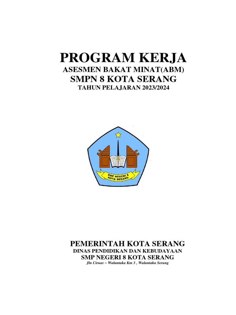 Cover Program Kerja ABM 2024 | PDF