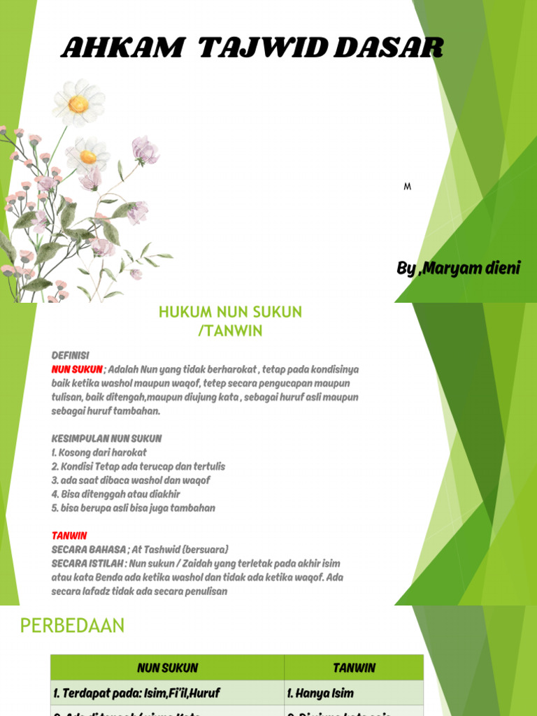 Tajwid Dasar 1.pptx - 20240305 - 104717 - 0000 | PDF