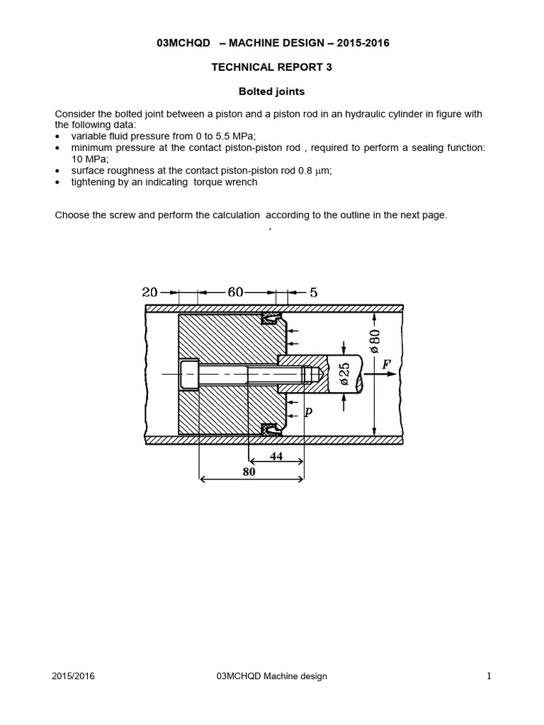 Technical Report 8 - Bolted Joints | PDF | Screw | Mechanical Engineering