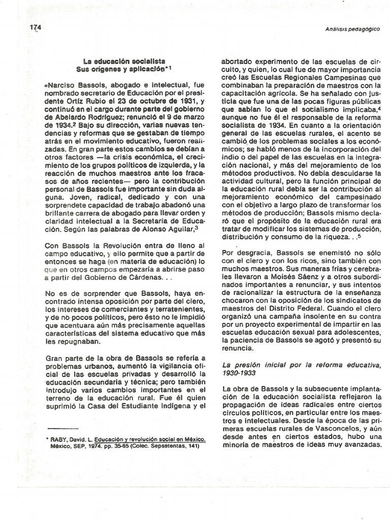 La Educación Socialista Sus Origenes y Aplicación | PDF