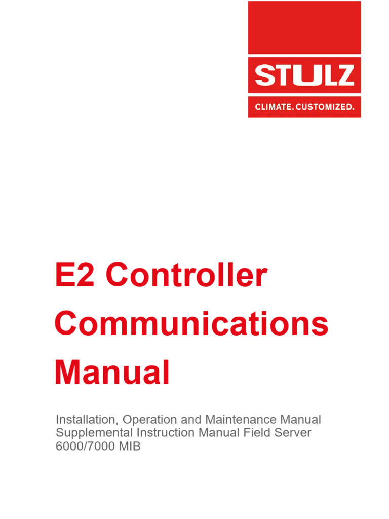 STULZ Controller Communication Manual OCU0147 | PDF | Ip Address | Port (Computer Networking)
