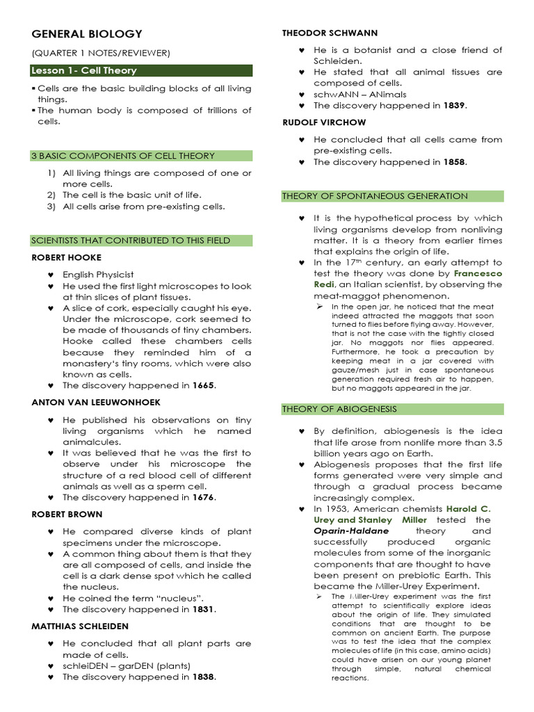 General Biology 1 | PDF | Mitosis | Cell Cycle