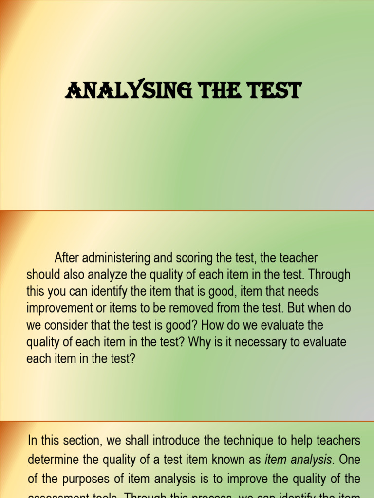 ITEM-ANALYSIS-SEND | PDF | Multiple Choice | Data Analysis