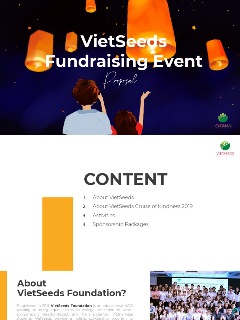 Vietseeds Cruise of Kindness Proposal | PDF | Economies