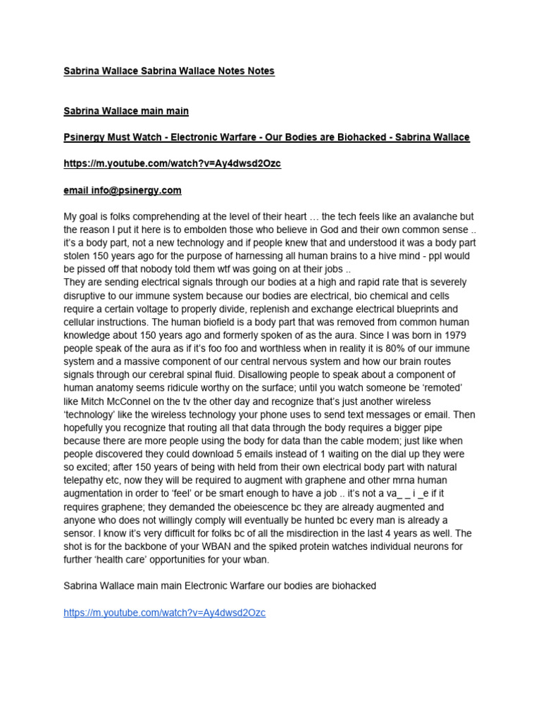 Sabrina Wallace Sabrina Wallace Notes Notes | PDF | Radio | Hertz