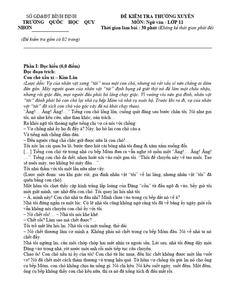 Con chó xấu xí | PDF