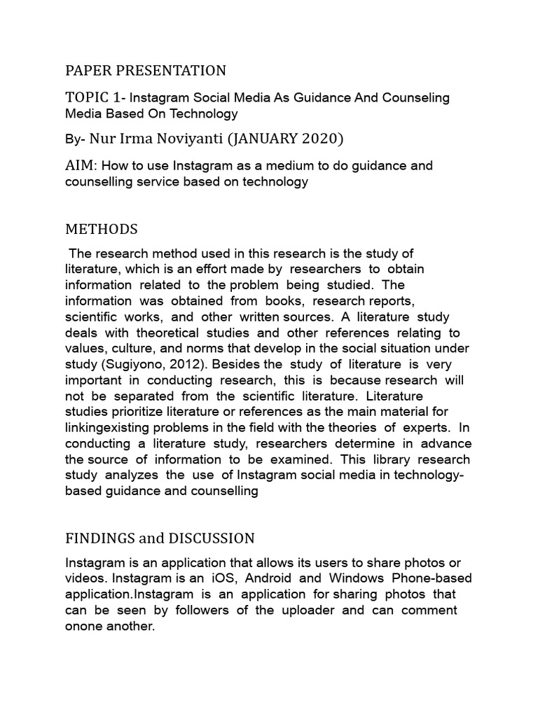 Paper Presentation | PDF | Social Media | Popular Culture & Media Studies