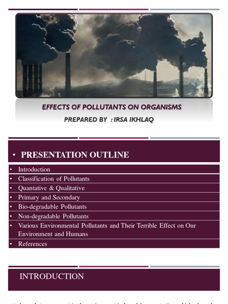 POLLUTION PPT | PDF | Air Pollution | Pollution