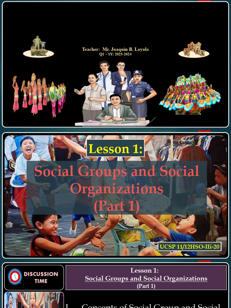 Q2 - UCSP - Week 1 - Lesson 1 Part 1 - 2023 2024 | PDF | Social Group ...
