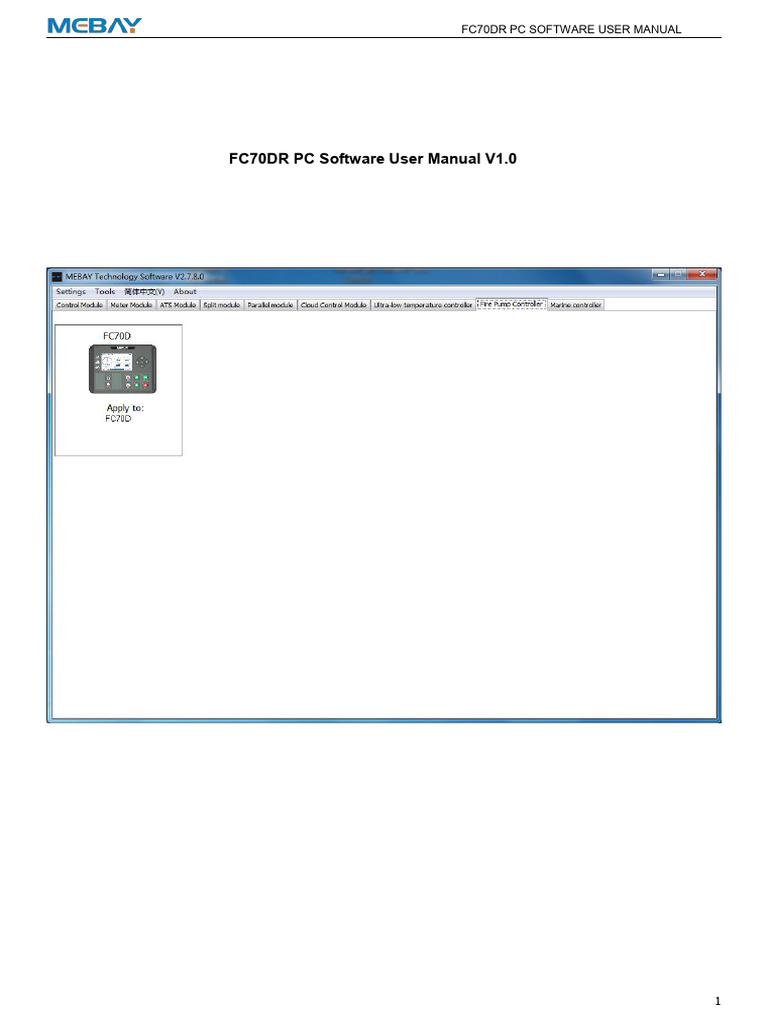 FC70DR PC Software User Manual V1.0 | PDF | Usb | Computer File