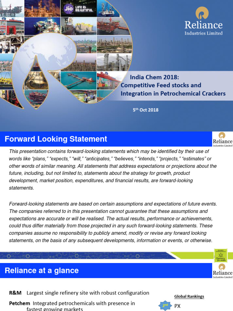 Presentation by Mr. Amit Chaturvedi and Mr. Rajesh Rawat, Reliance ...